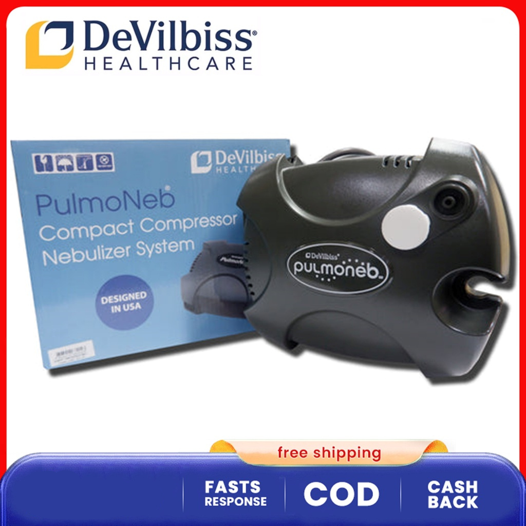 PulmoNeb Devilbiss Compact Compressor Nebulizer System Complete Set ...
