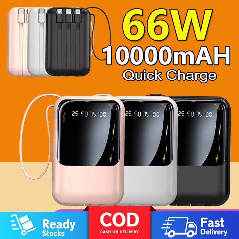 Fast Charging Power Bank Large Capacity 10000mah Portable Power Source ...
