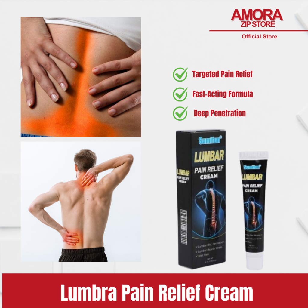 Amora Zip Lumbar Pain Relief Cream 20g: Fast-acting, Soothing Formula ...