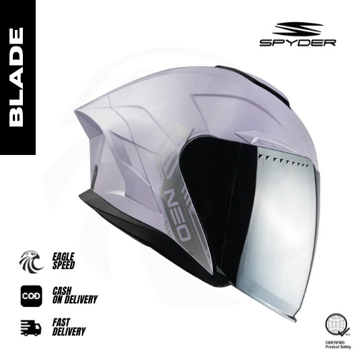【EAGLE SPEED】SPYDER HALF FACE HELMET NEO BLADE PEARL WHITE DUAL VISOR ...