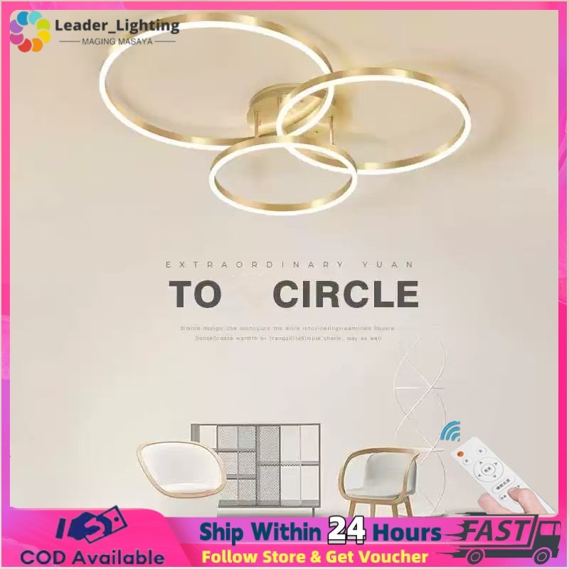 Modern Chandelier Ceiling Light for Living Room Tri Color Lamp Dining ...