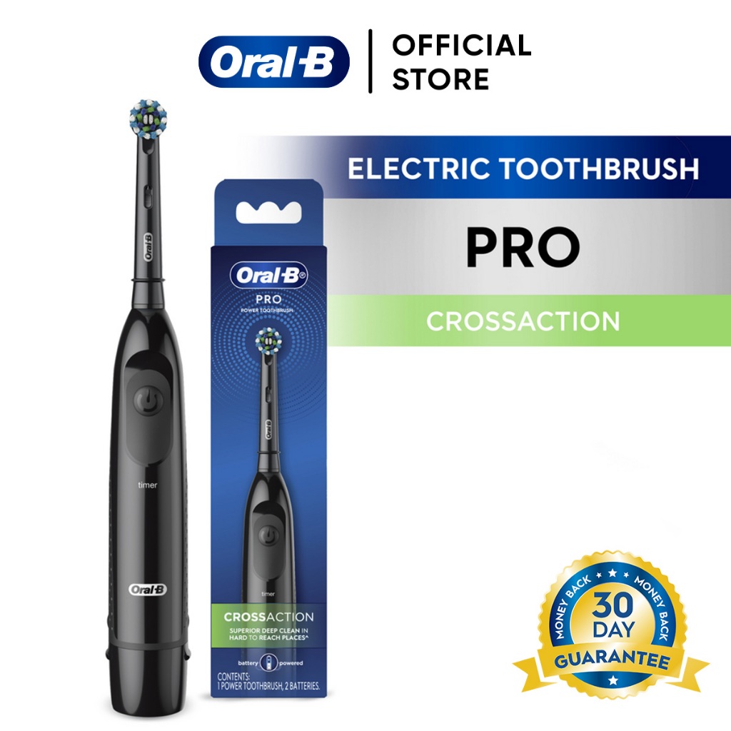 [100% Authentic] Oral-B Cross action Electric Toothbrush Battery Pro ...