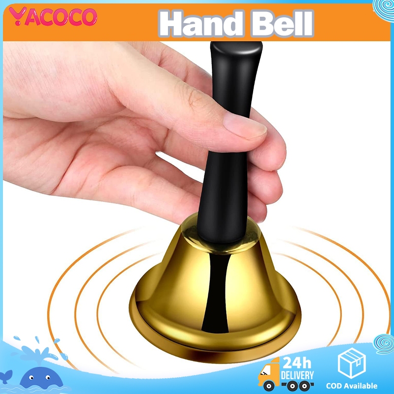 Hand Bell with Handle Dinner Bells for Inside Classroom Bell for Food ...