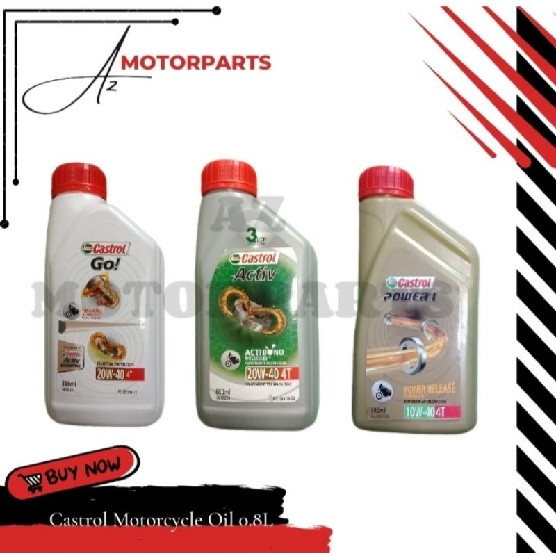 Castrol Motorcycle Oil 800mL (10pcs) | Shopee Philippines