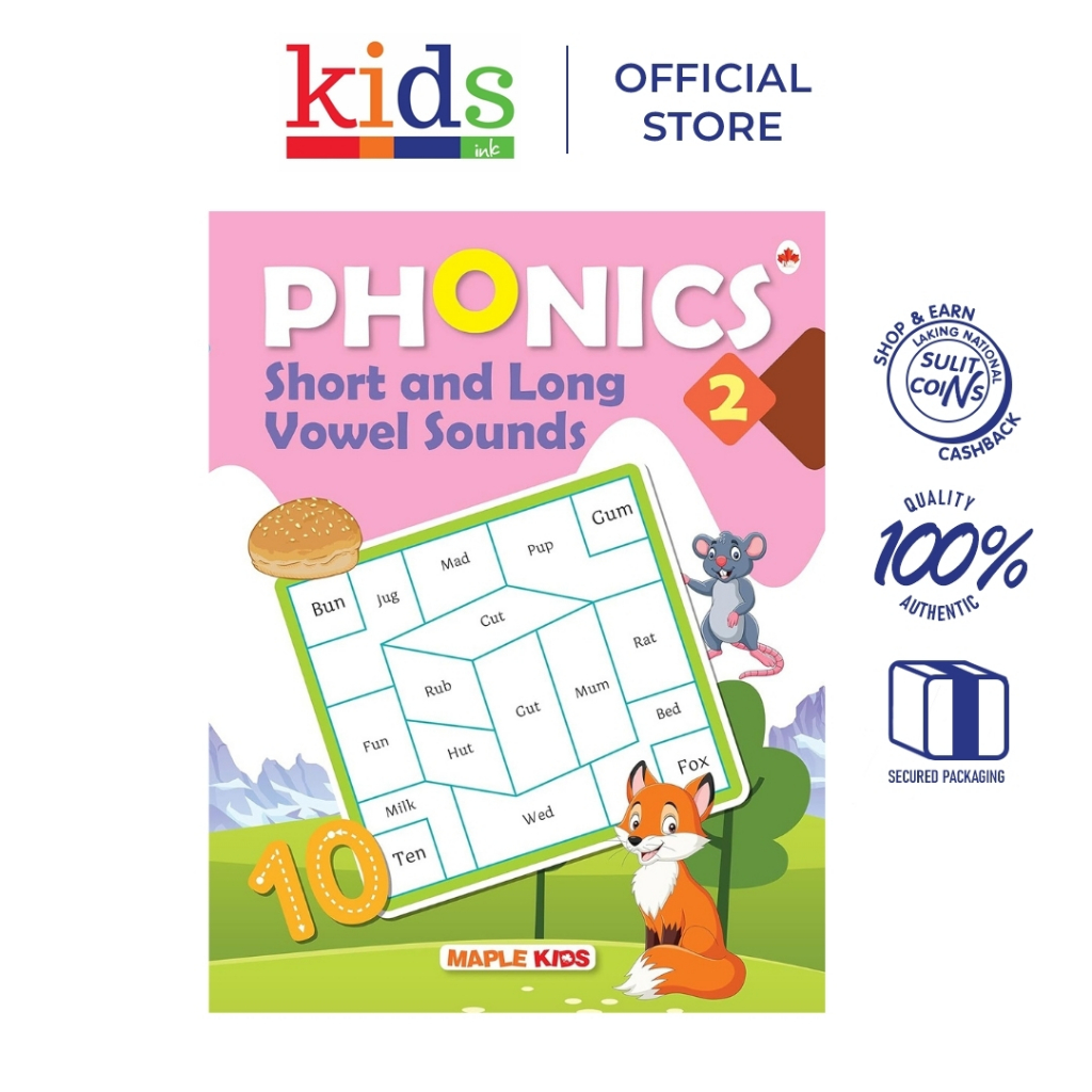 PHONICS: SHORT AND LONG VOWEL SOUNDS BOOK 2 TRADEPAPER - Kids Ink ...