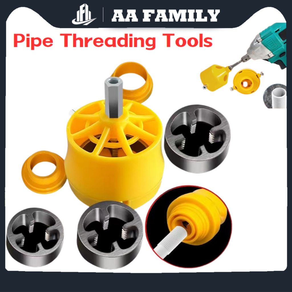 PPR Pipe Threader Kit With 1/2In 3/4 In 1 Inch Dies Pipe Round Die PVC ...