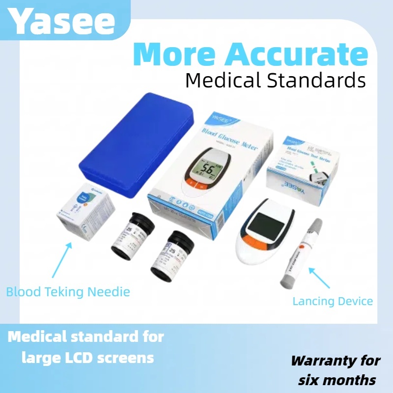 Yasee Blood Glucose Meter Fingertip 50Blood Glucose Test Strip blood ...