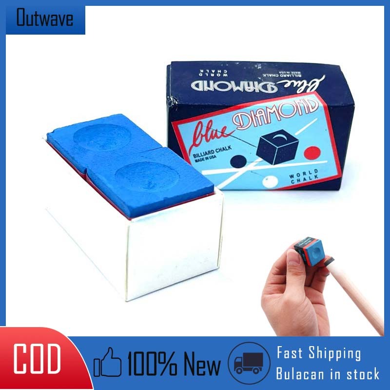 2Pcs/Box Blue Diamond Chalk Billiard Snooker Chalk Tisa Ng Tako Sa Bilyaran Billiard Accessories ...
