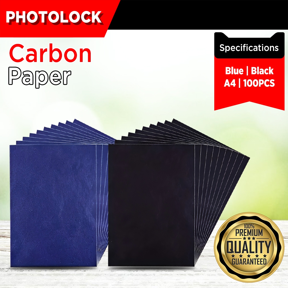 Carbon Paper A4 Size 100pcs Black/Blue | Shopee Philippines