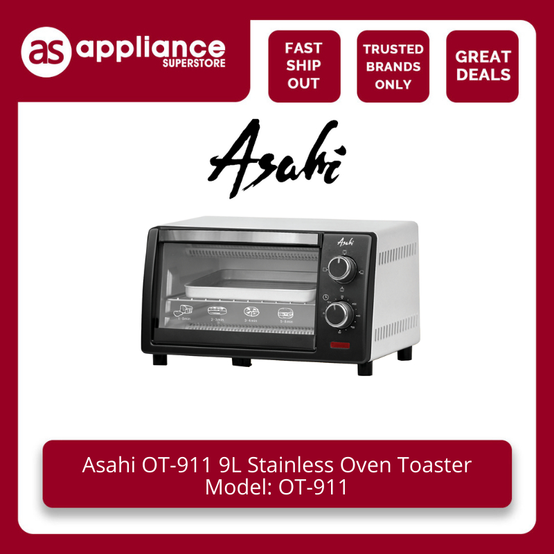 Asahi OT-911 9L Stainless Oven Toaster | Shopee Philippines