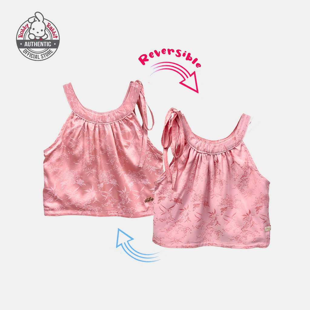 Robby Rabbit Dainty Kelly Reversible Sleeveless Blouse (Peach) | Shopee ...