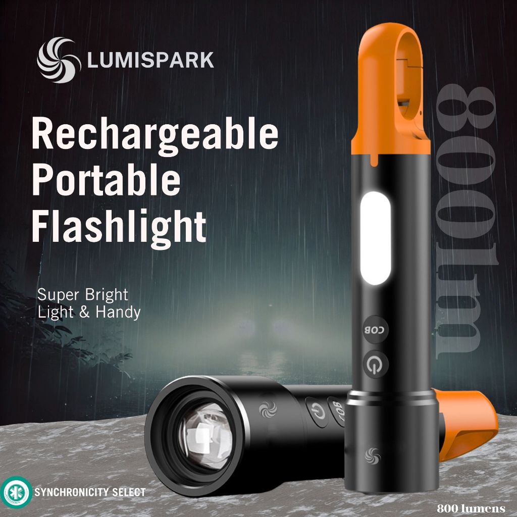 LUMISPARK LM800 LED Flashlight – Bright, Reliable, Rechargeable for ...