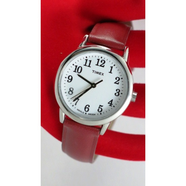 L43:Original TIMEX Indiglo Analog Watch for Women from USA-Red | Shopee ...