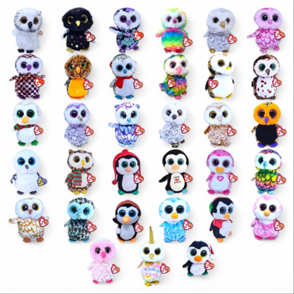 TY Regular Beanie Boos 6" Bird Family Stuffed Toy Preloved Collection 1 ...