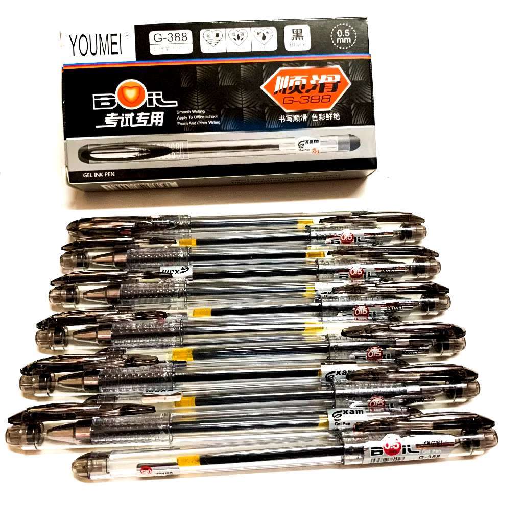 YOUMEI 0.5MM G388 GEL SIGN PEN FOR OFFICE DOCUMENTS 12PCS ( SHOPZ123 ) | Shopee Philippines