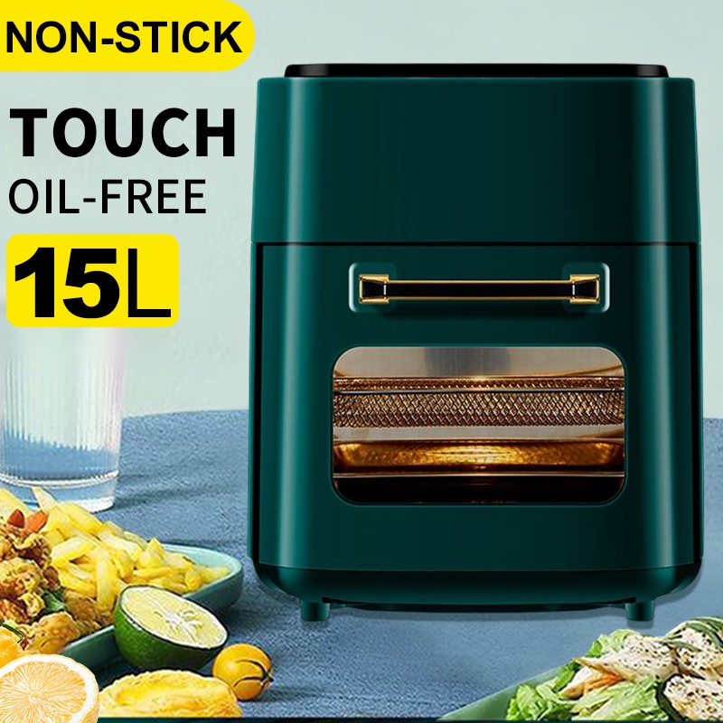 15L Air Fryer Timer Temperature Control Smart Electric Fryer Touch LED ...