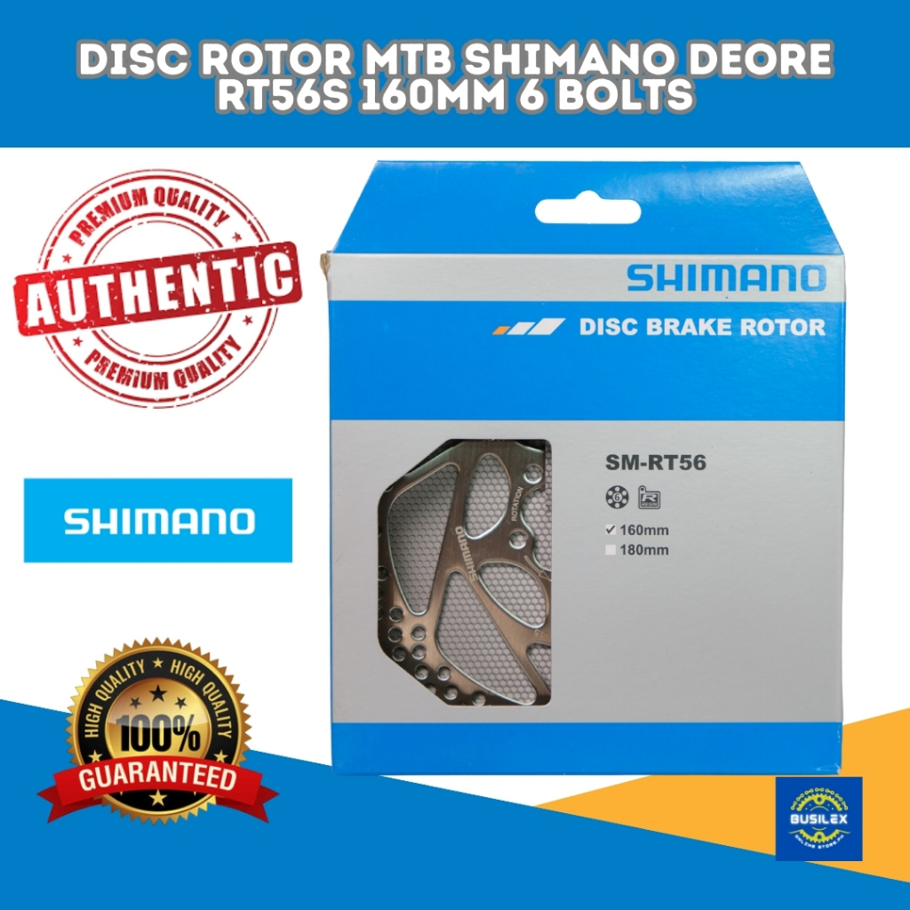 Shimano rotor RT56 6 bolts 160mm | Shopee Philippines