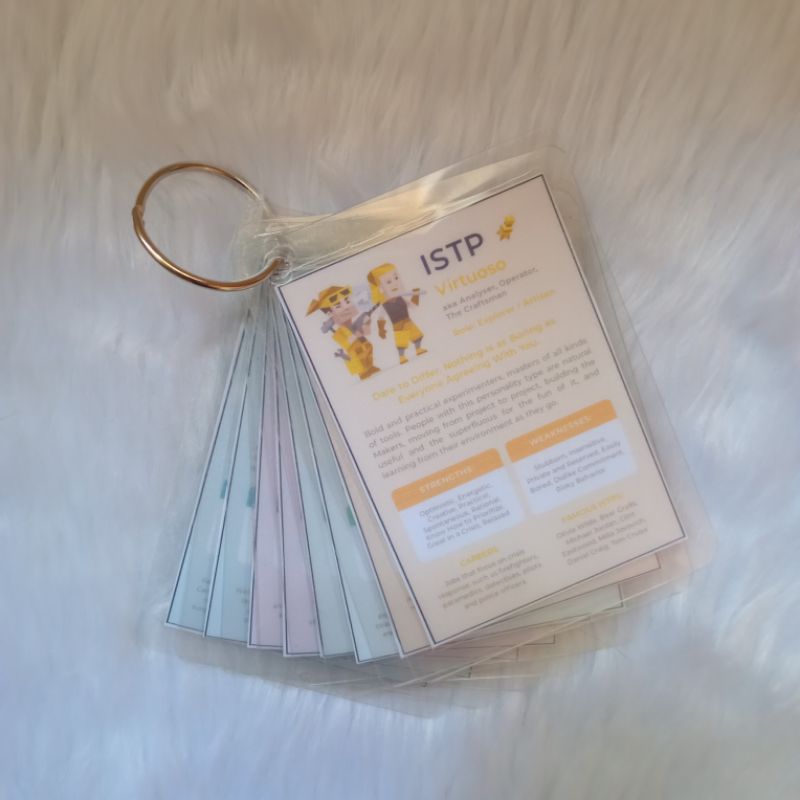 The Myers-Briggs Type Indicator (MBTI) Short Guide Flashcards | Shopee ...