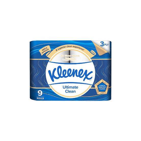 KLEENEX Ultimate Clean Tissue 3-ply (9 rolls) | Shopee Philippines