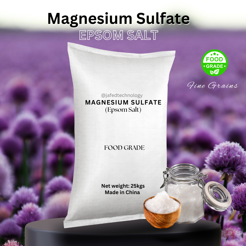 JAFED Epsom Salt Magnesium Sulfate for Foot Soak Salt Bath Gardening Slime Making Food Grade ...
