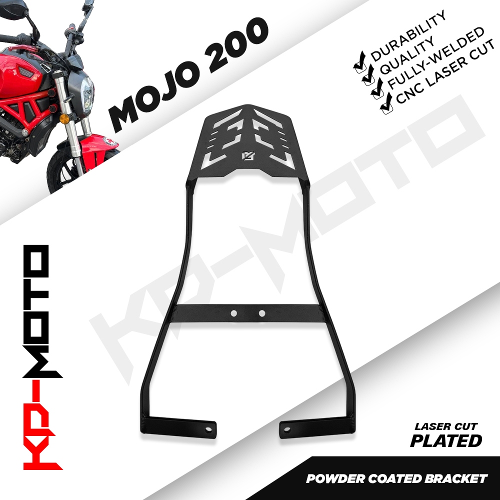 RUSI MOJO 200 / KDMOTO/ TOP BOX BRACKET/ HEAVY DUTY/ POWDER COATED ...