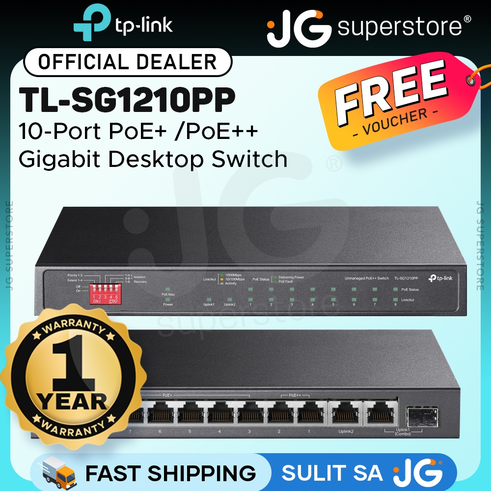 TP-Link TL-SG1210P TL-SG1210PP TL-SG1210MP 10-Port Gigabit Desktop ...