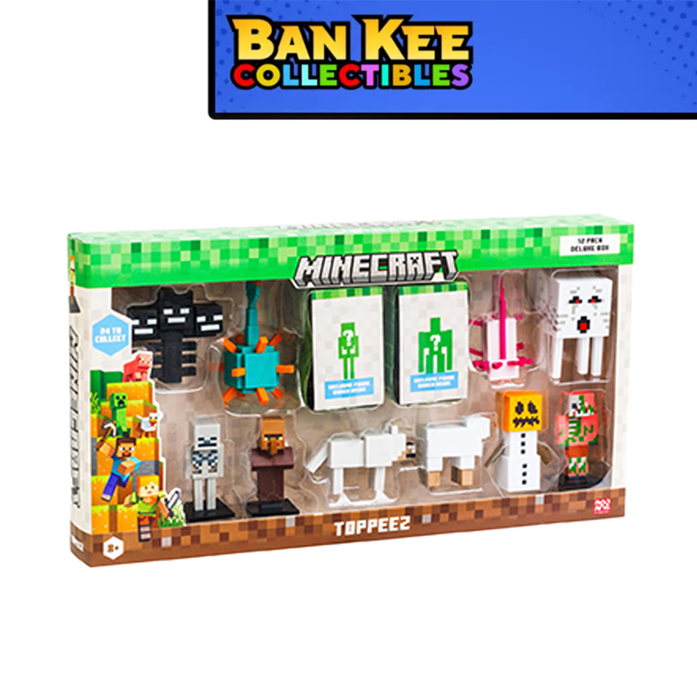 Minecraft 3D Toppeez 12 pack deluxe box (RANDOM) | Shopee Philippines