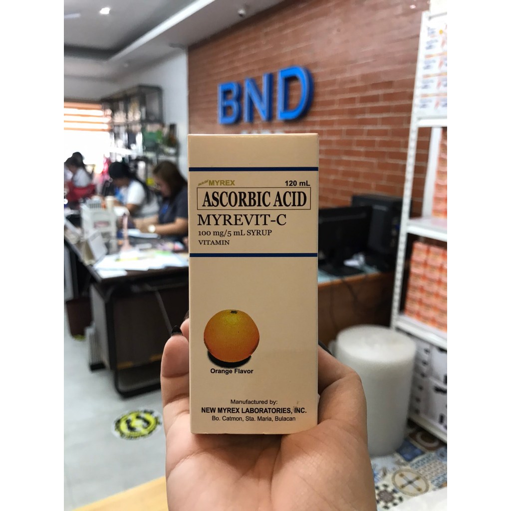 MYREVIT-C ASCORBIC ACID 120ML SYRUP | Shopee Philippines