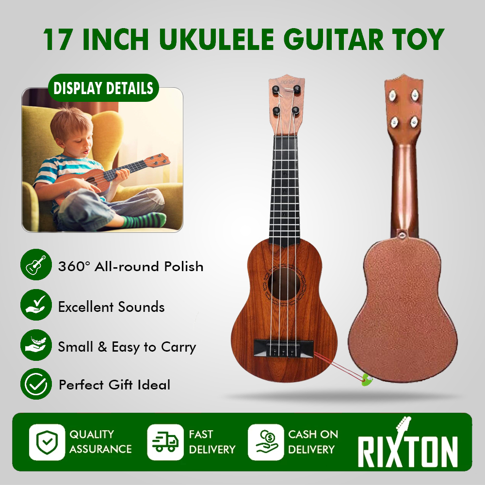 RIXTON Kids Ukulele 17inch Guitar 4 Strings Mini Guitar Children ...