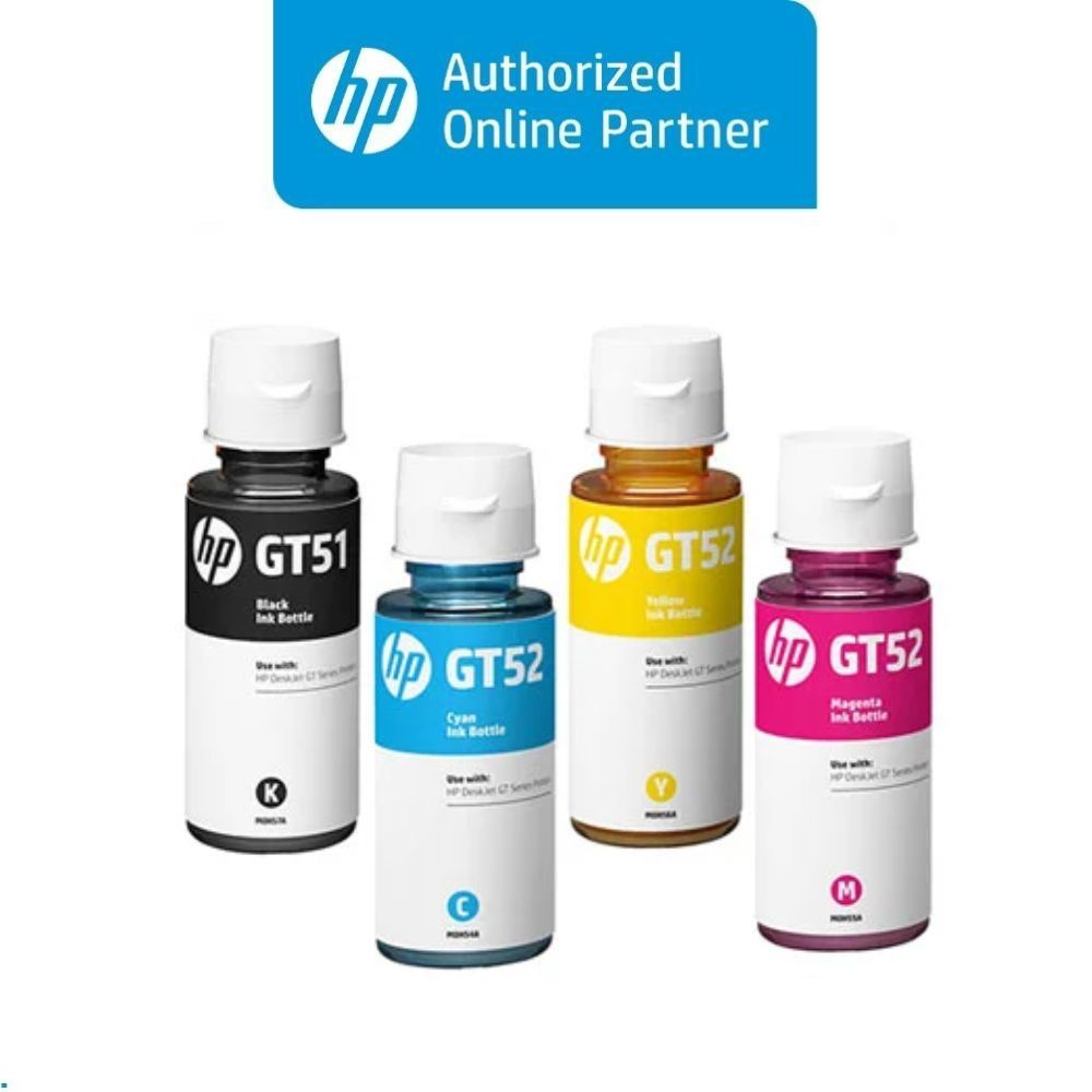HP GT52 70-ml (C, Y, M) & GT53 90-ml Black Original Ink Bottle - 1set ...