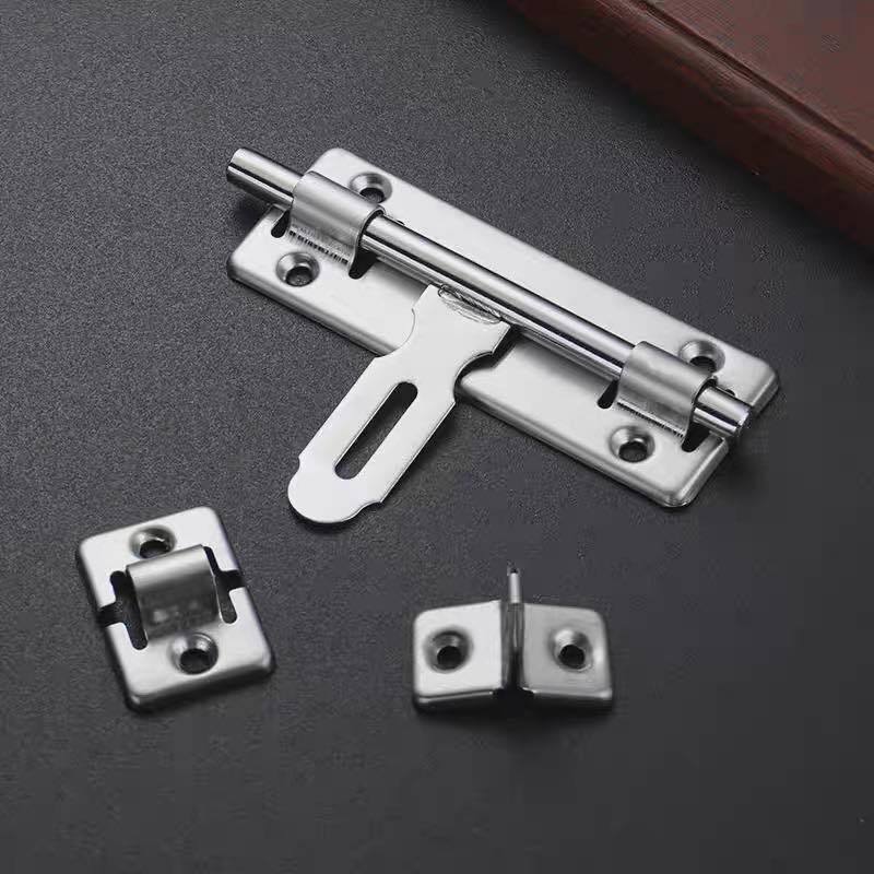 Steel Door Lock Barrel Bolt W/Hasp 4''/ 6'' /8'' | Shopee Philippines