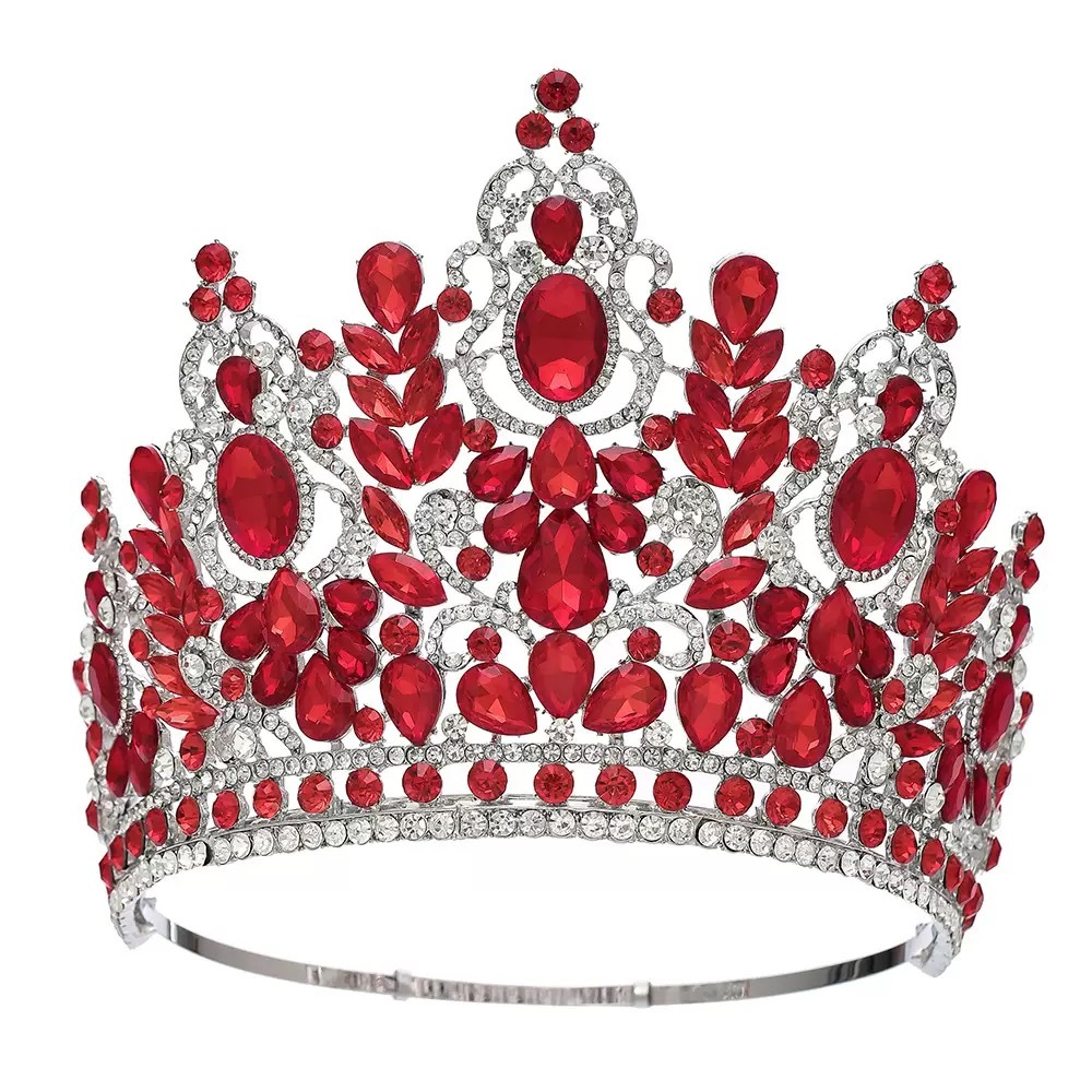 Big Miss Universal Pageant Crown Adjustable Rhinestones Crown Wedding ...
