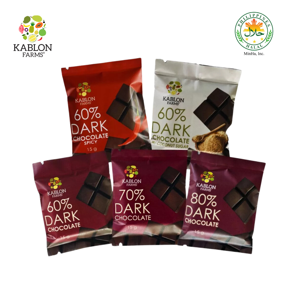 NEW!! KABLON FARMS Fine Dark Choco mini bars 15g | Shopee Philippines