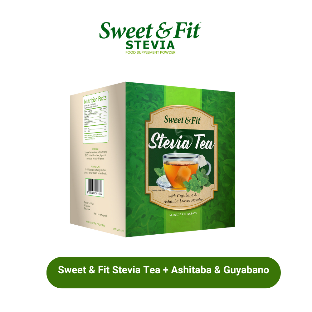 Sweet & Fit Stevia Tea with Guyabano & Ashitaba leaves | Shopee Philippines