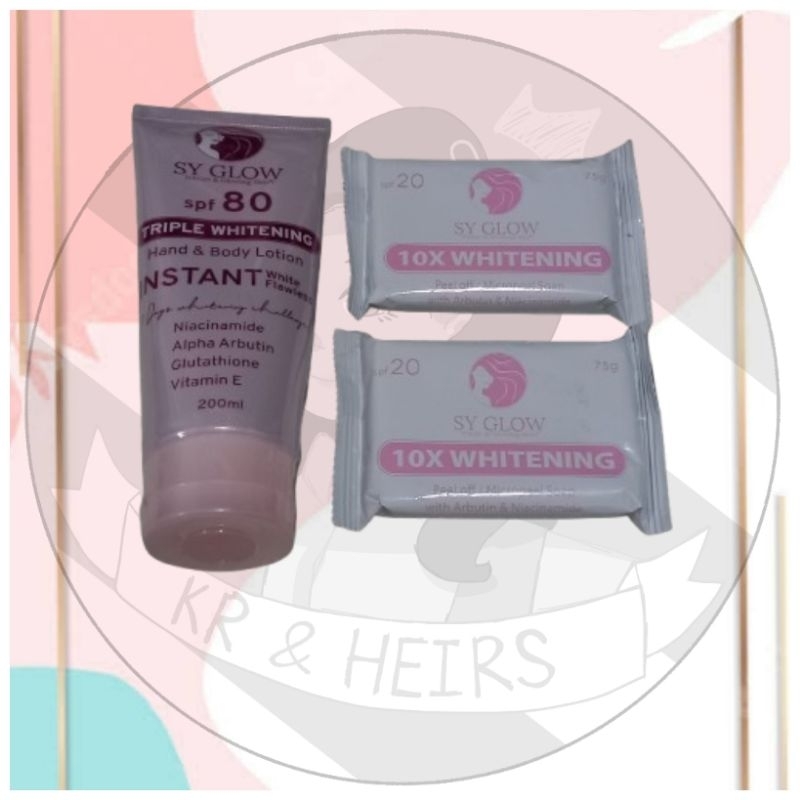SY GLOW TRIPLE WHITENING COMBO SET | Shopee Philippines