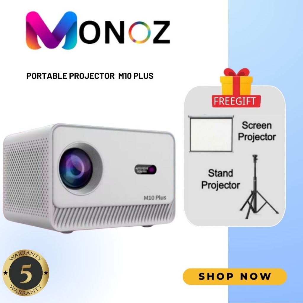 Projector M10 Plus 4K UHD Smart LED Projector Android OS WiFi Bluetooth ...