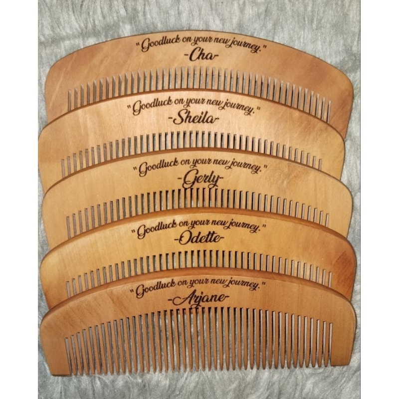 Personalized Laser Engraved Moon Comb | Shopee Philippines