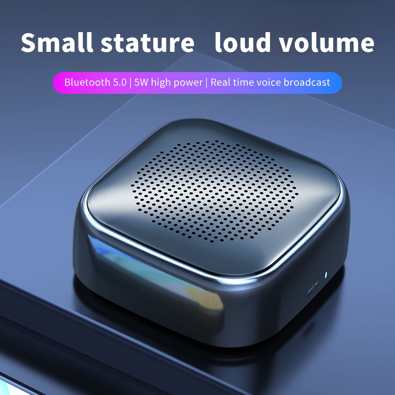 M1 Wireless Mini Bluetooth Speaker Metal Small Steel Cannon Outdoor ...