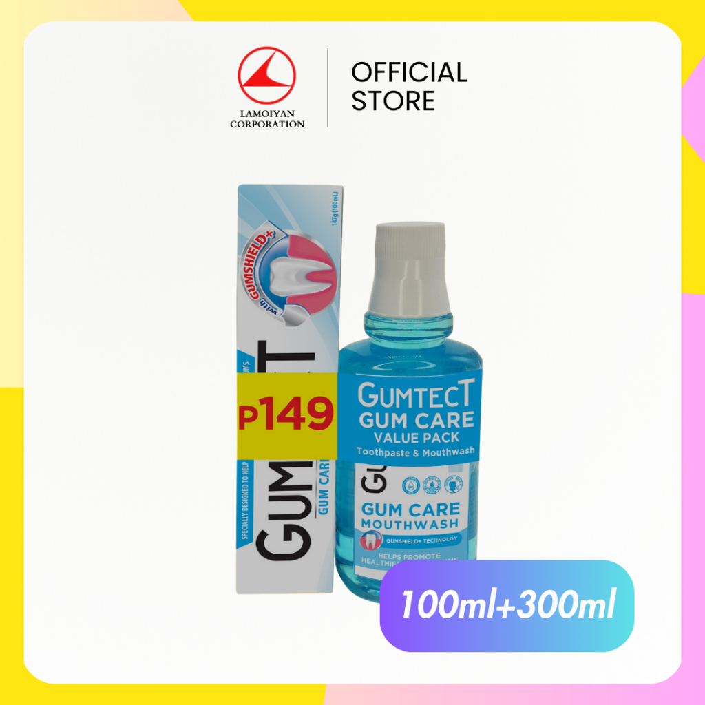 Gumtect Gum Care Mouth Care System Toothpaste (100ml) & Mouthwash ...