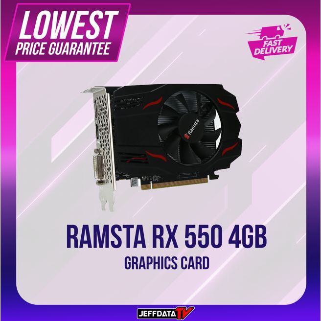 GPU VIDEO CARD GAMING BIOSTAR RADEON RX550 4GB 128BIT DDR5. | Shopee ...