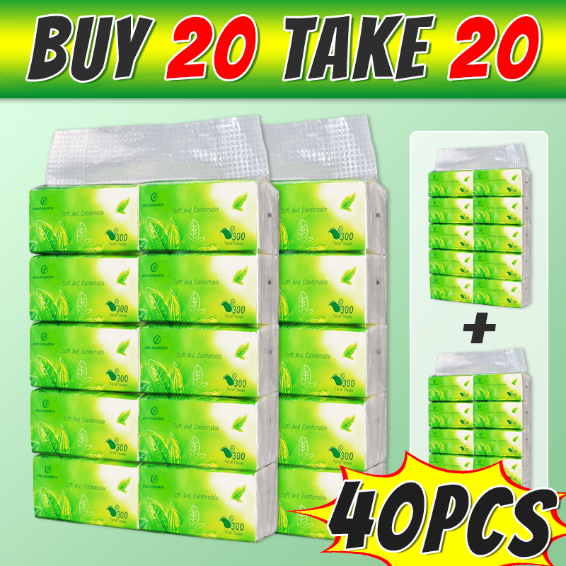 【BUY 20 TAKE 20】Tissue Facial Organic Green Tea Tissue Paper Car Toilet ...