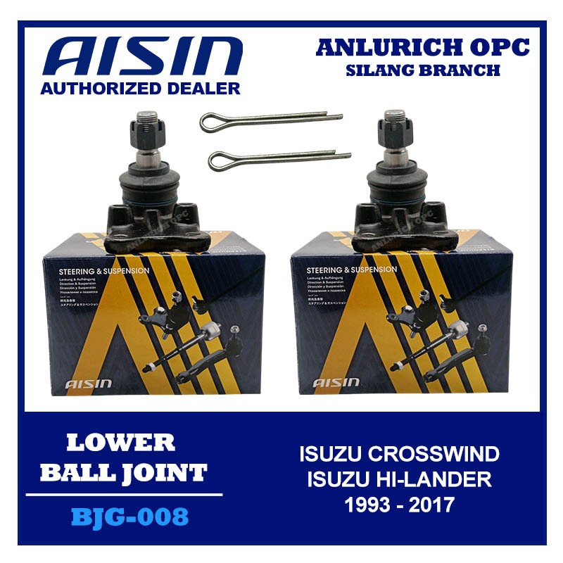 AISIN LOWER BALL JOINT (2PCS) ISUZU CROSSWIND/HILANDER 1993-2017 (BJG ...