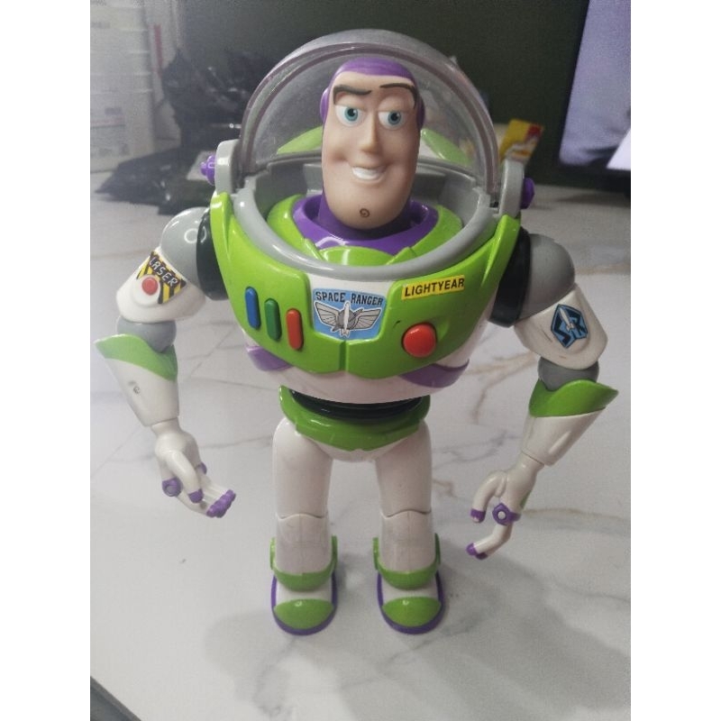 Disney Pixar Power Up BUZZ LIGHTYEAR Talking 12" Action Figure Wing ...