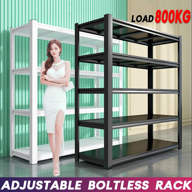 Metal Rack Organizer layer Steel Self Heavy Duty 5 Layer Shelves ...