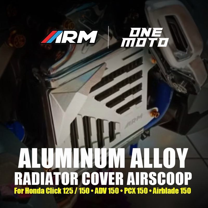 ARM ALUMINUM RADIATOR COVER AIR SCOOP (Click 125 150 / ADV 150 / PCX ...