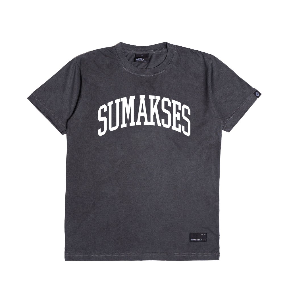 (PRE-ORDER) TEAM MANILA SUMAKSES TSHIRT WASHED GRAY | Shopee Philippines