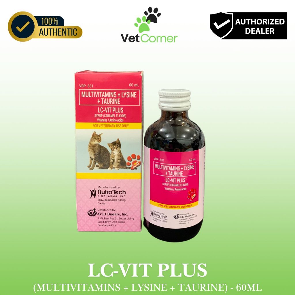 LC-VIT PLUS (Multivitamins + Lysine + Taurine) 60 ml | Shopee Philippines