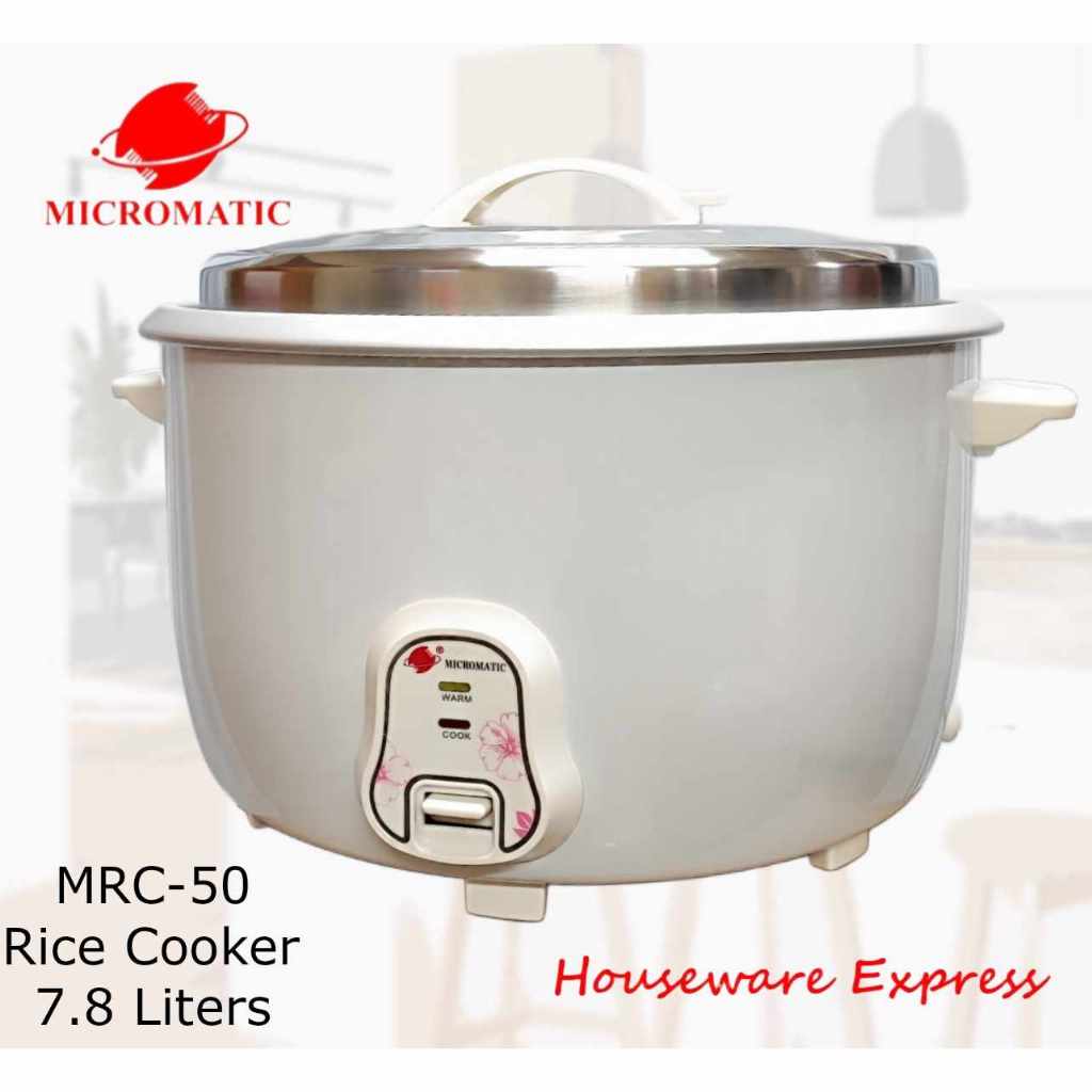 Micromatic MRC50 Rice Cooker 7.8L/up to 45 cups MRC-50 (Houseware ...