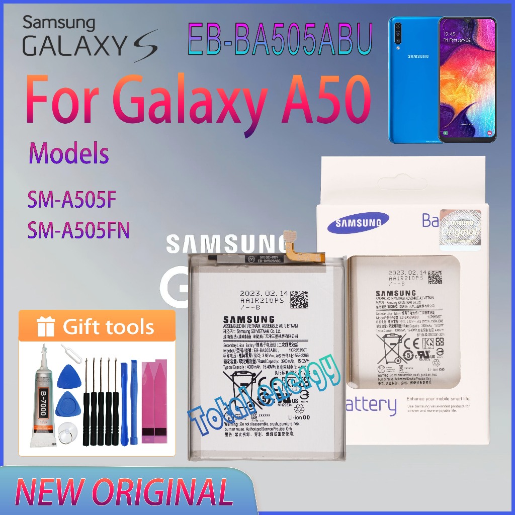 EB-BA505ABU 4000mAh New Battery For Samsung A50 Battery Original Phone ...