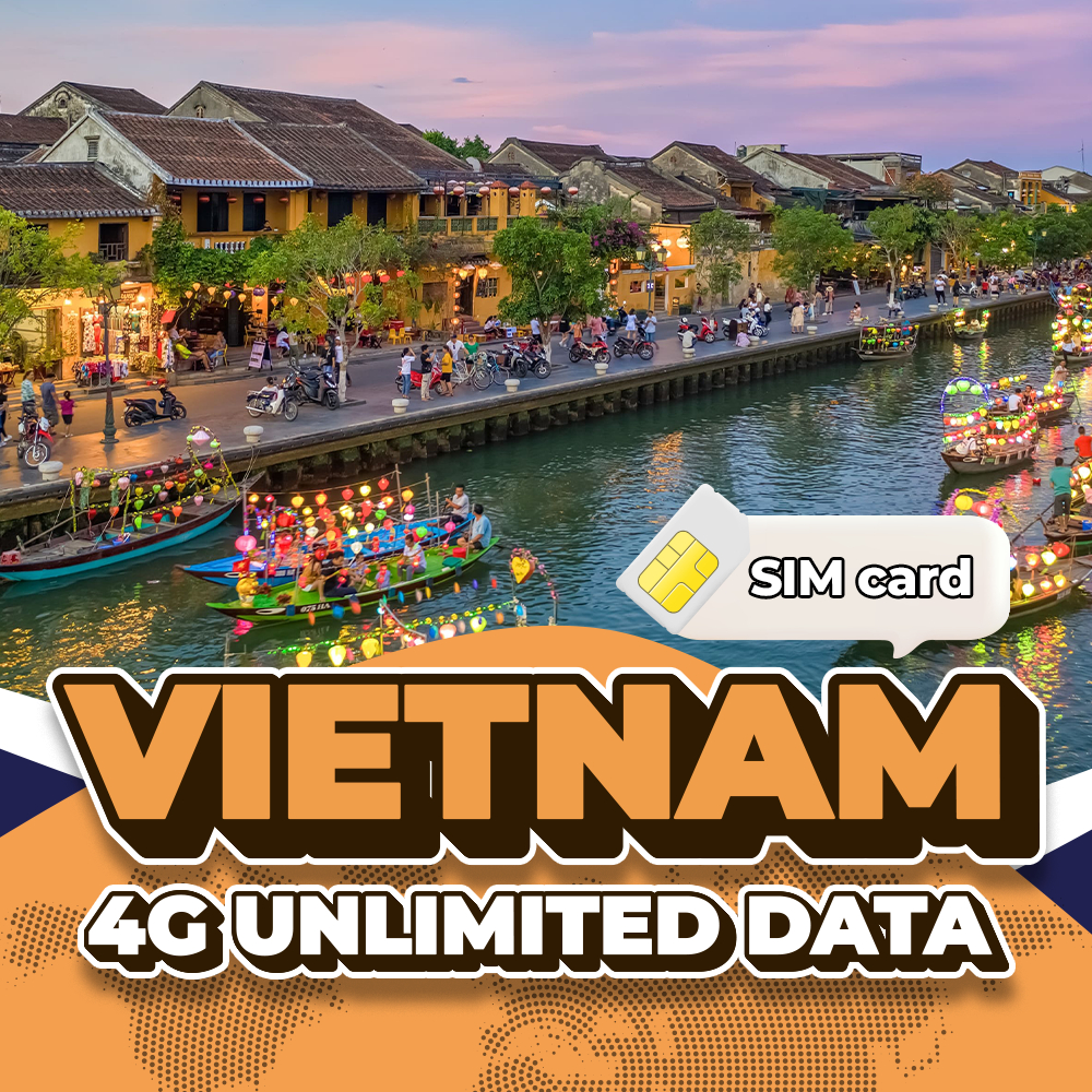 VIETNAM Travel Sim Card 3~30days【Daily 5GB HIGH SPEED】Unlimited Travel ...